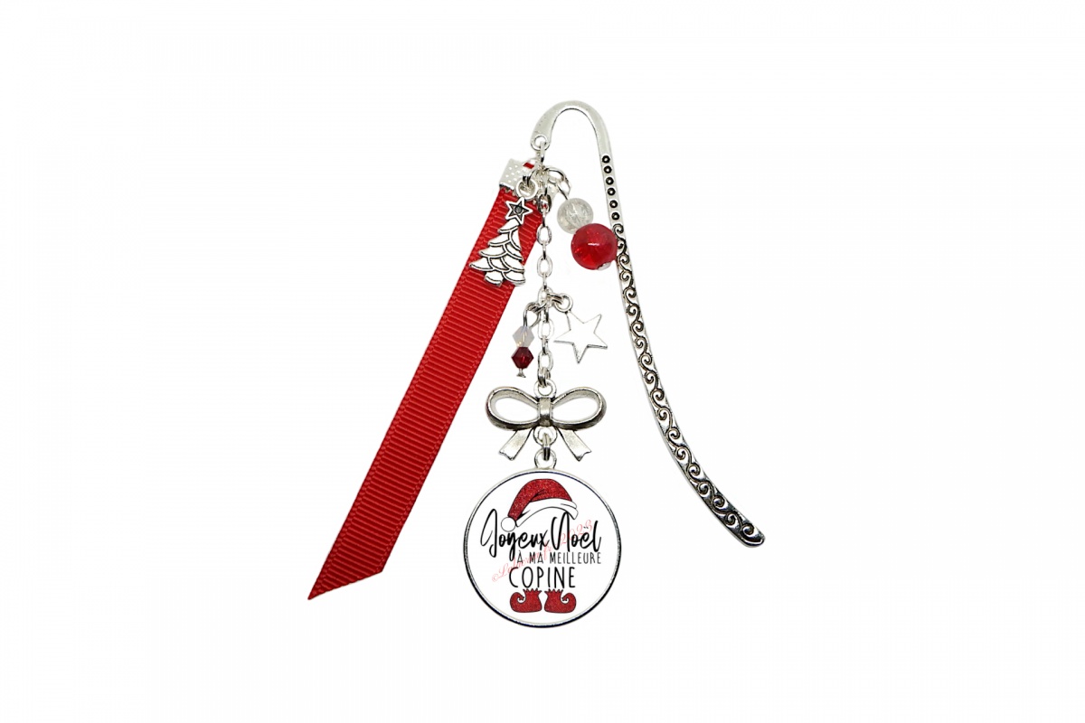 Marque-pages "Joyeux noël à ma meilleure copine" - Lalacrea